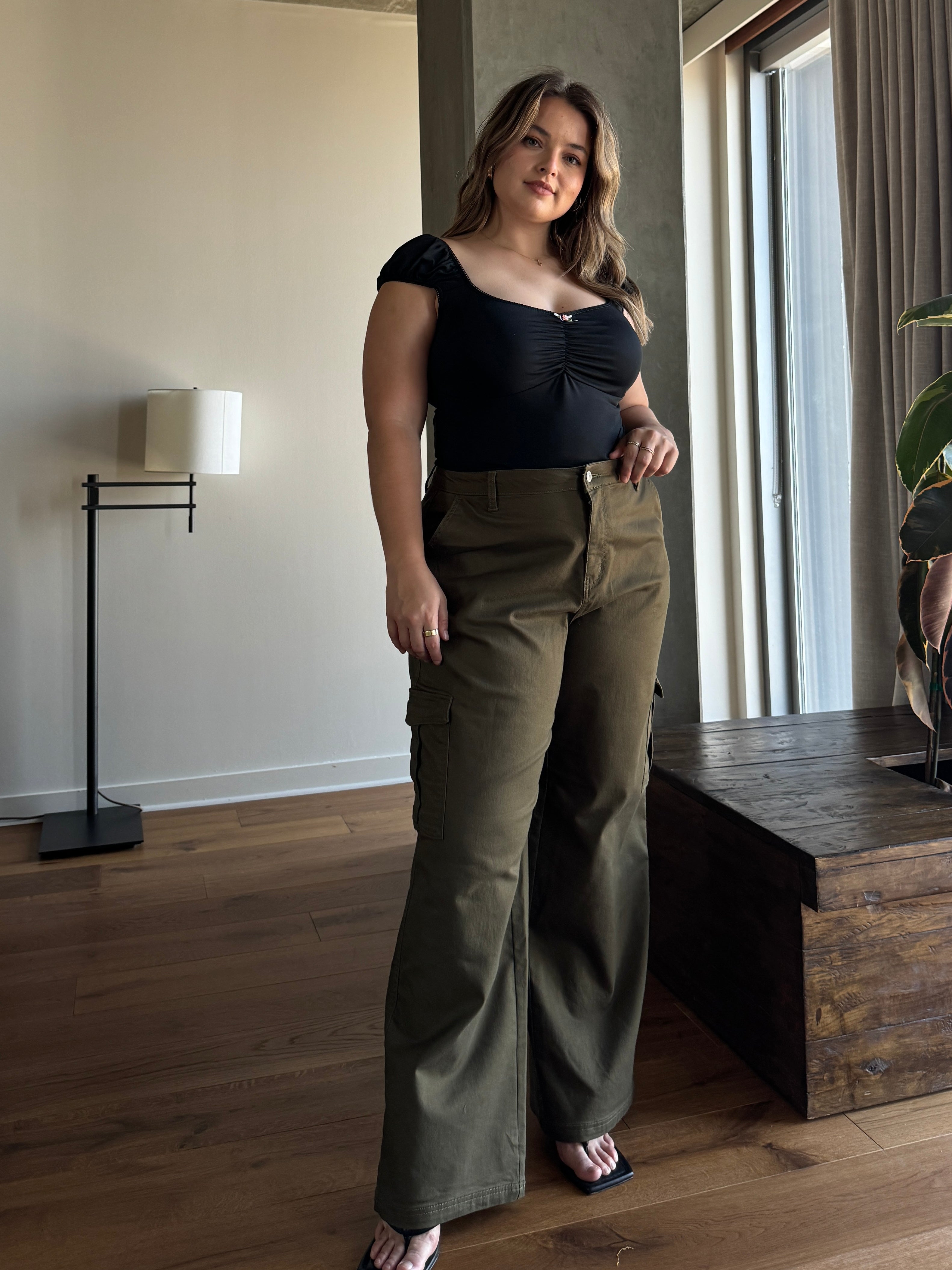Plus Size Baggy Stretch Cargo Pants – 2020AVE
