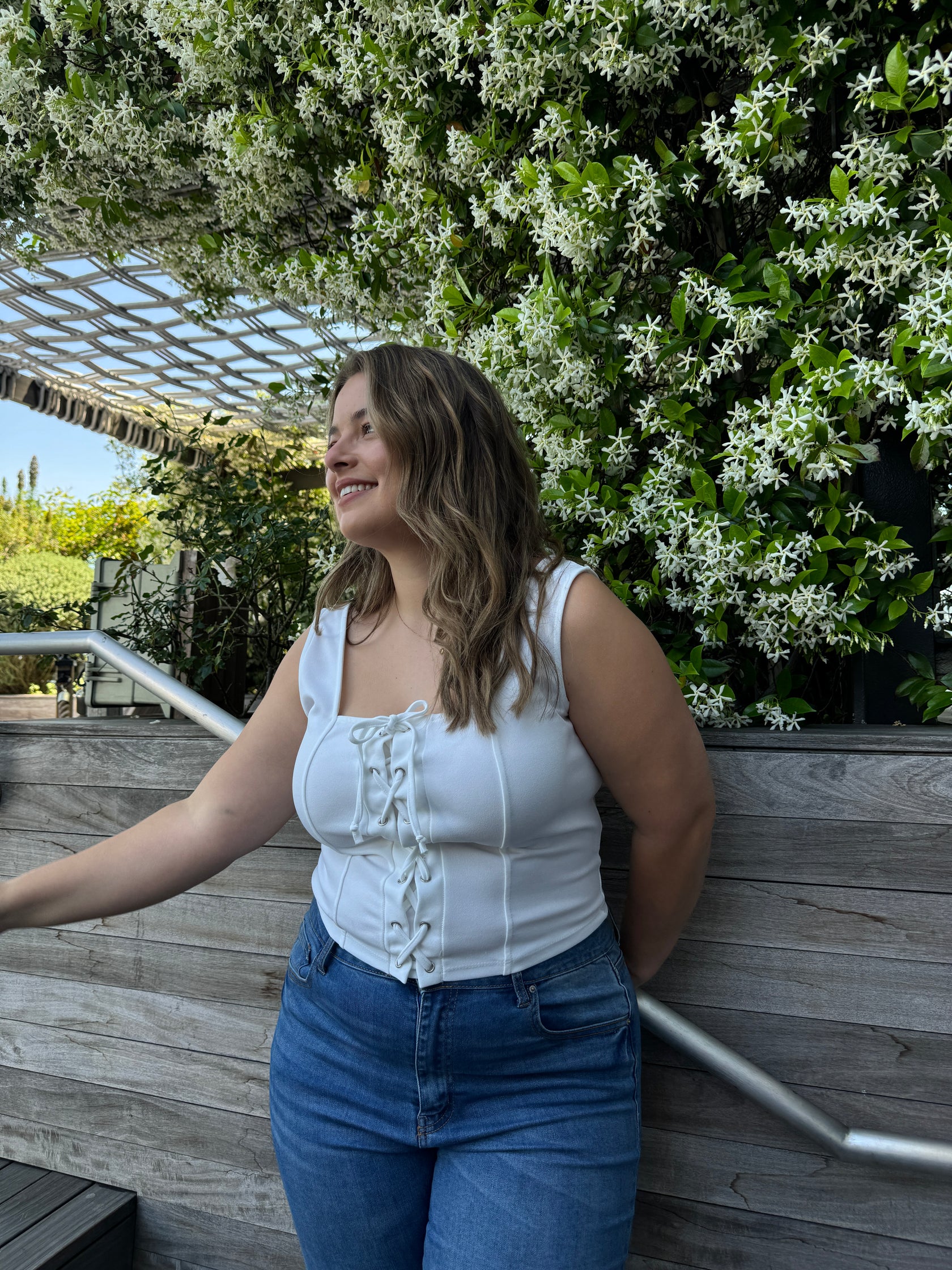 Plus Size Lace Up Bustier Top – 2020AVE