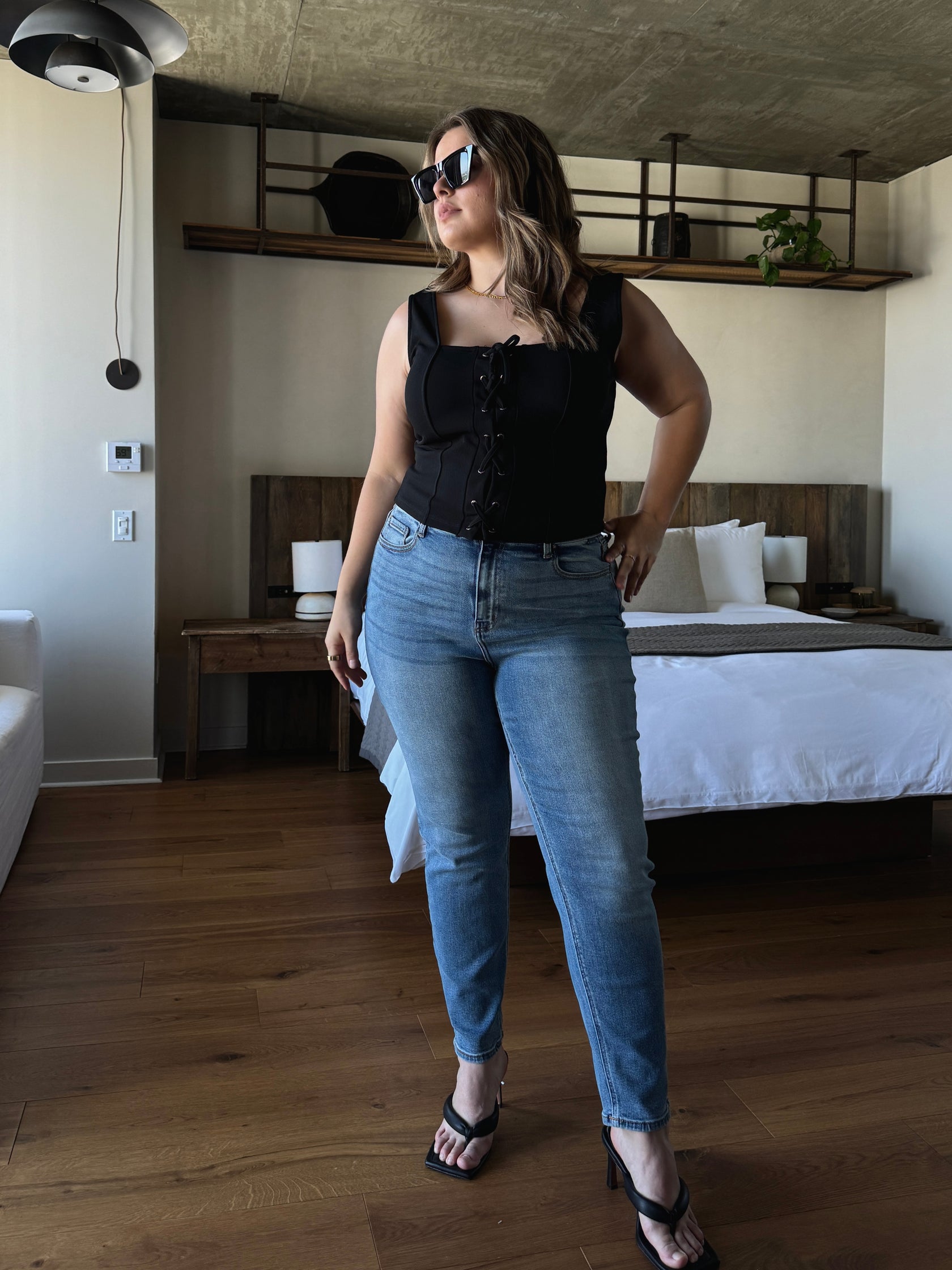 Plus Size Lace Up Bustier Top – 2020AVE