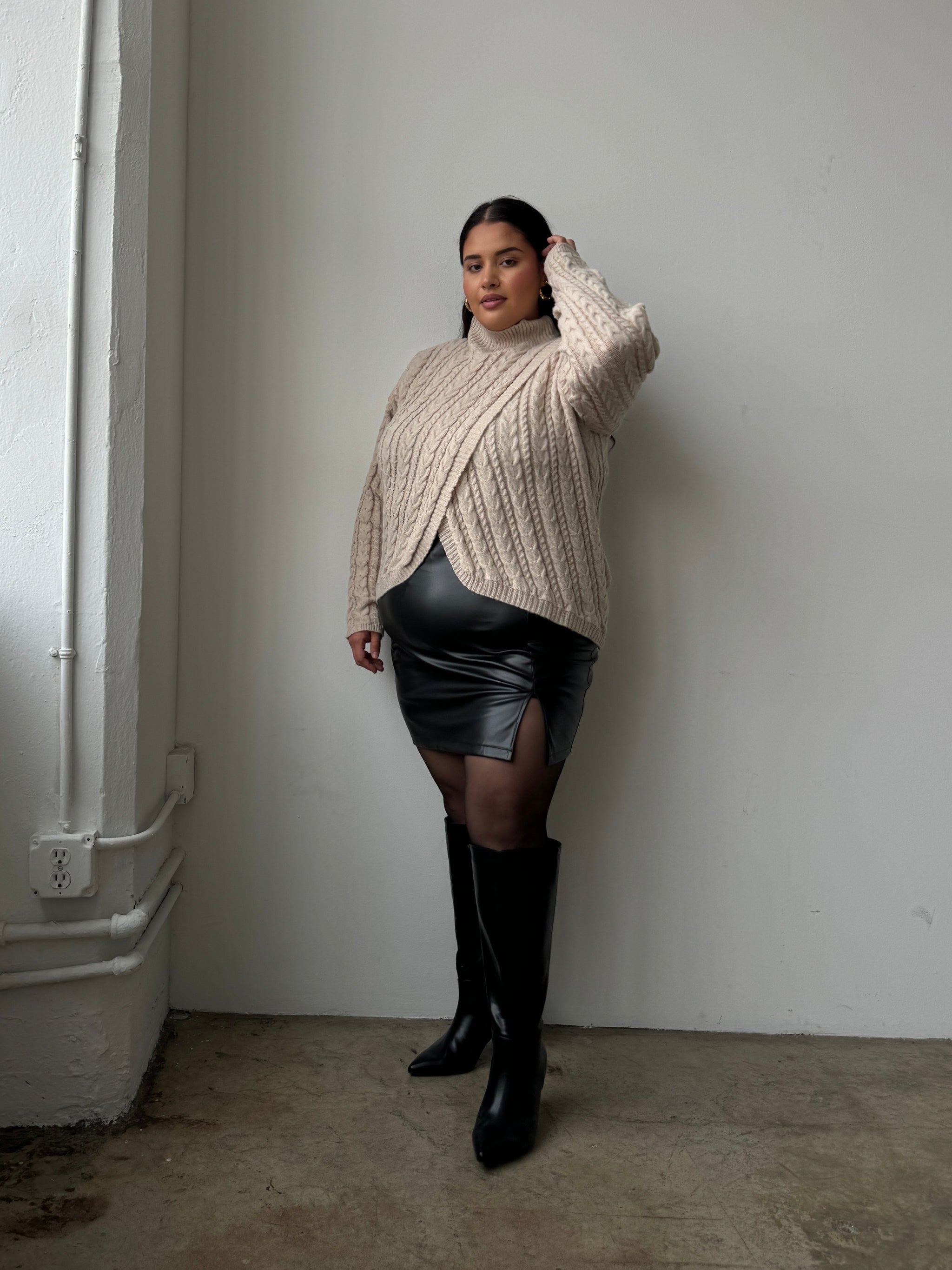 Plus Size PU Leather Mini Skirt – 2020AVE