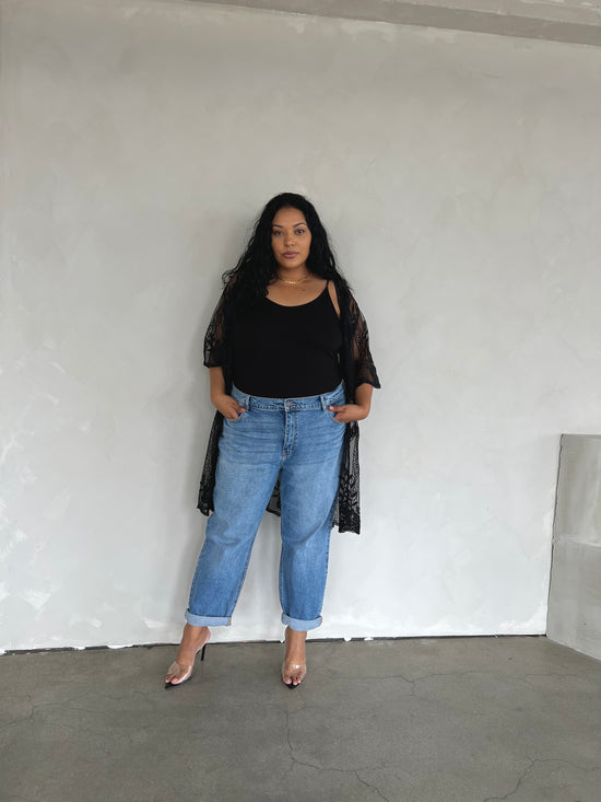 Plus Size Sheer Lace Cardigan – 2020AVE