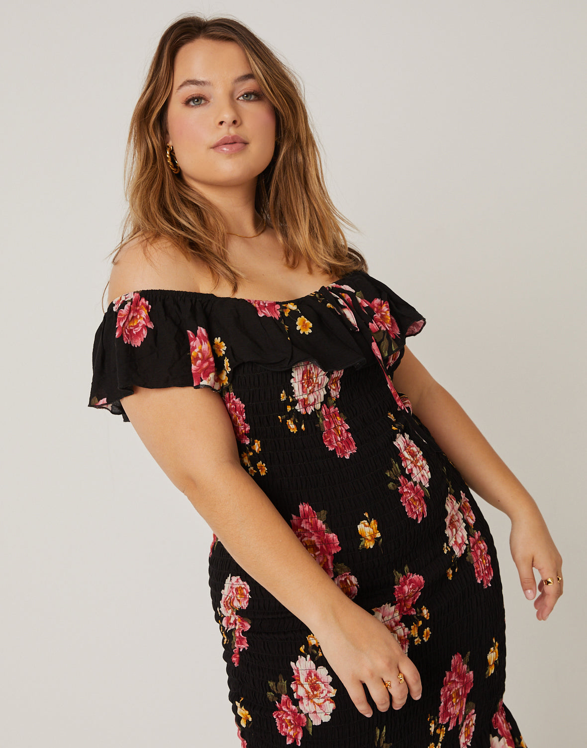 Plus Size Bodycon Smocked Sundress – 2020AVE