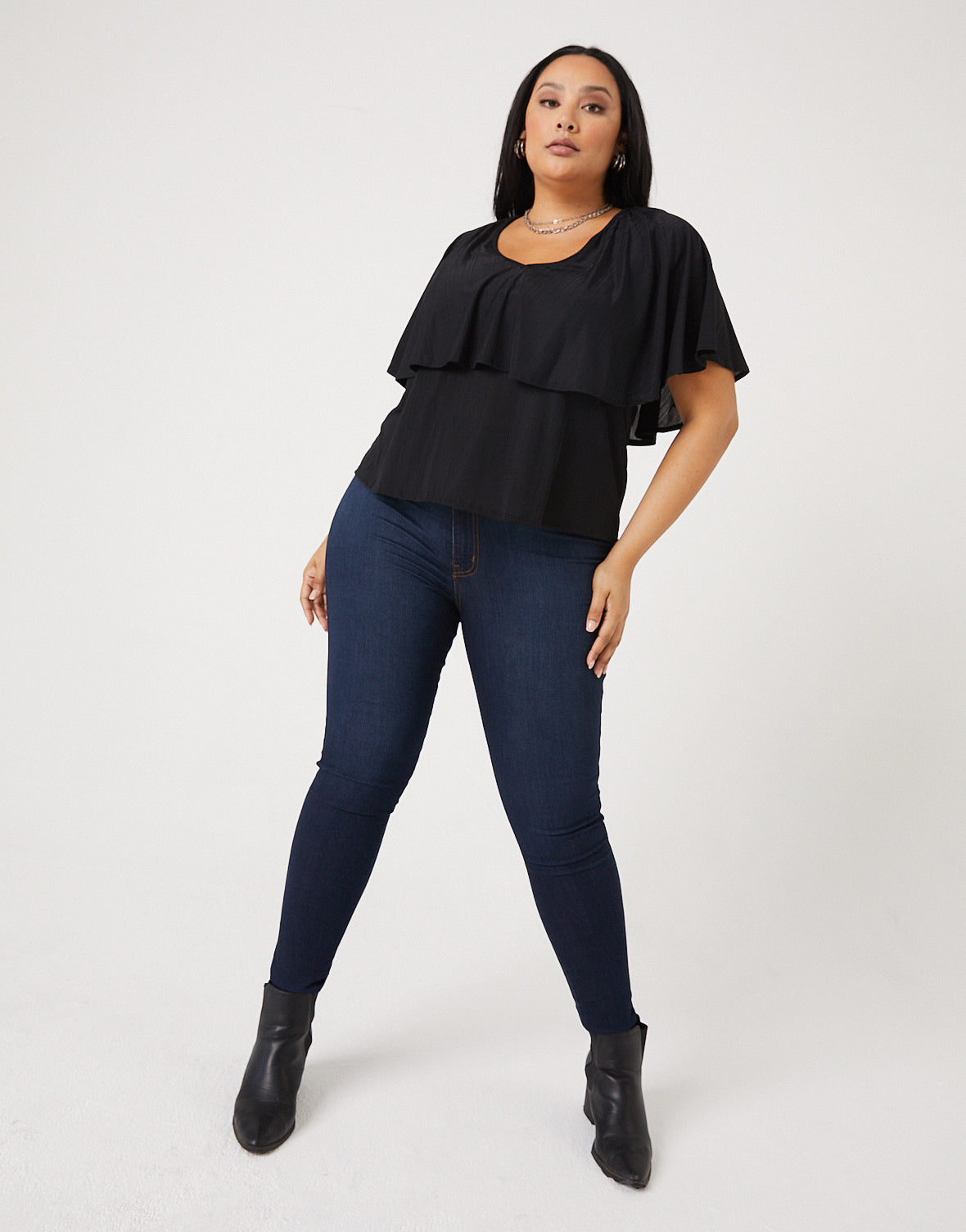 Plus Size Layered Ruffle Top – 2020AVE