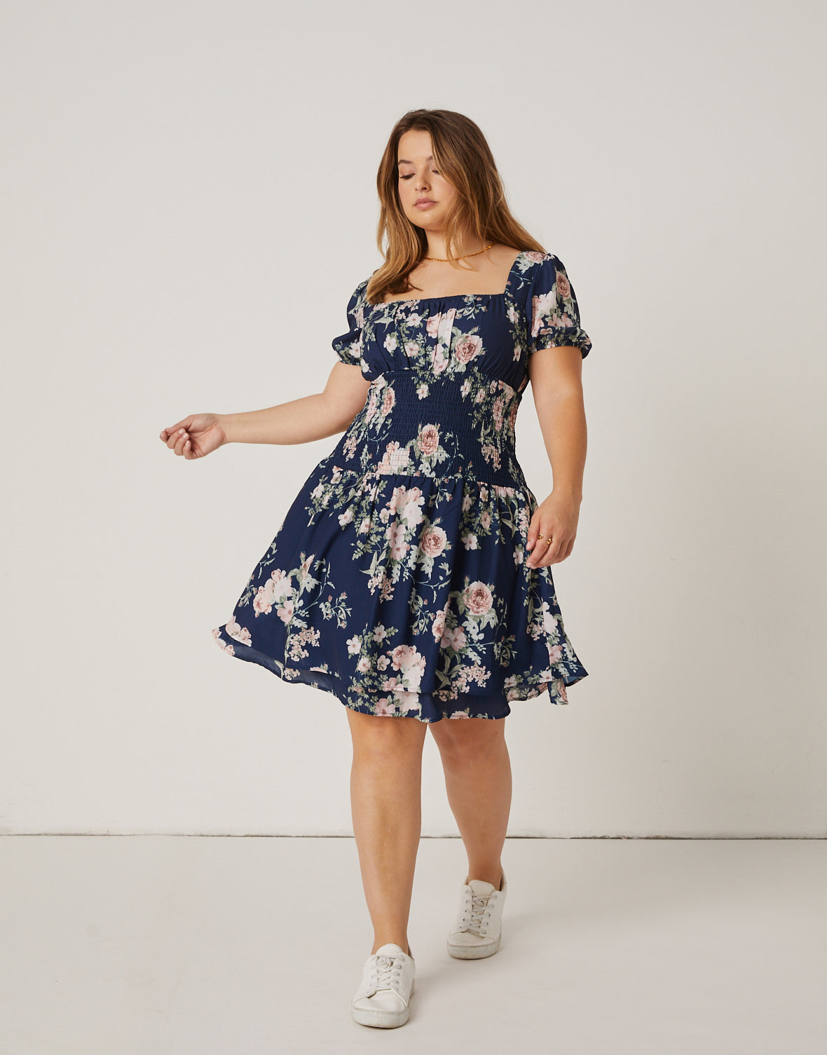 Plus Size Floral Baby Doll Dress – 2020AVE