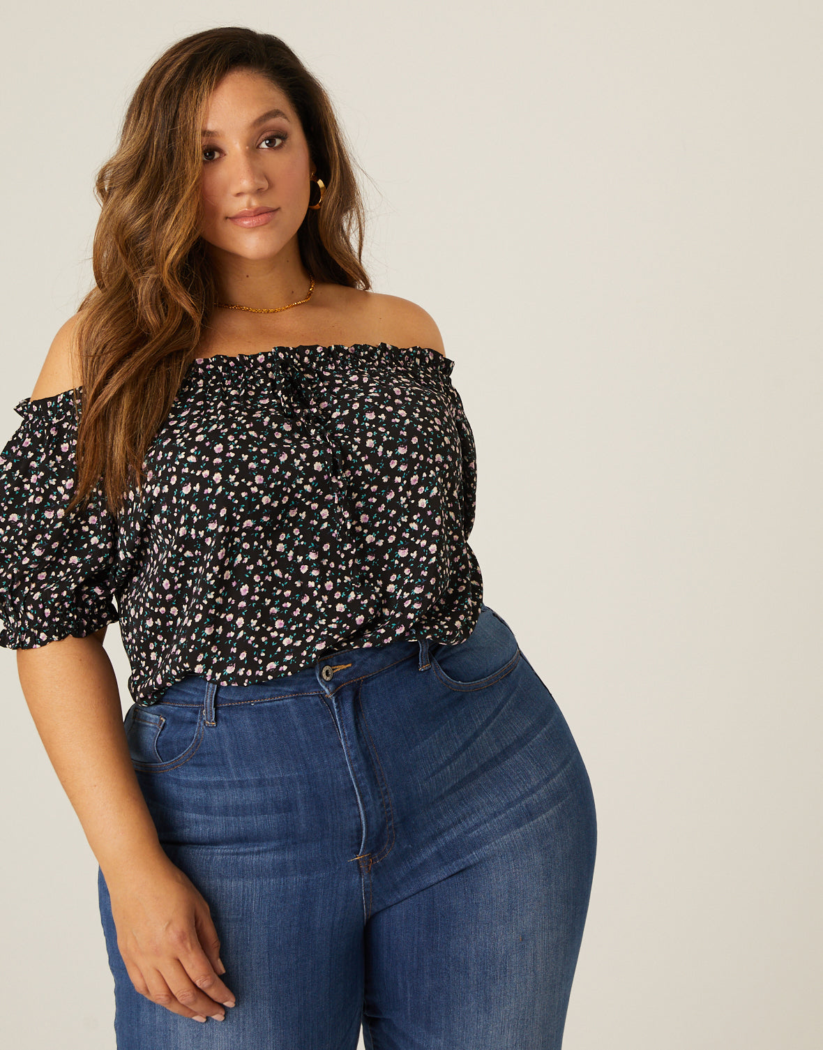 Plus Size Flowy Floral Blouse – 2020AVE