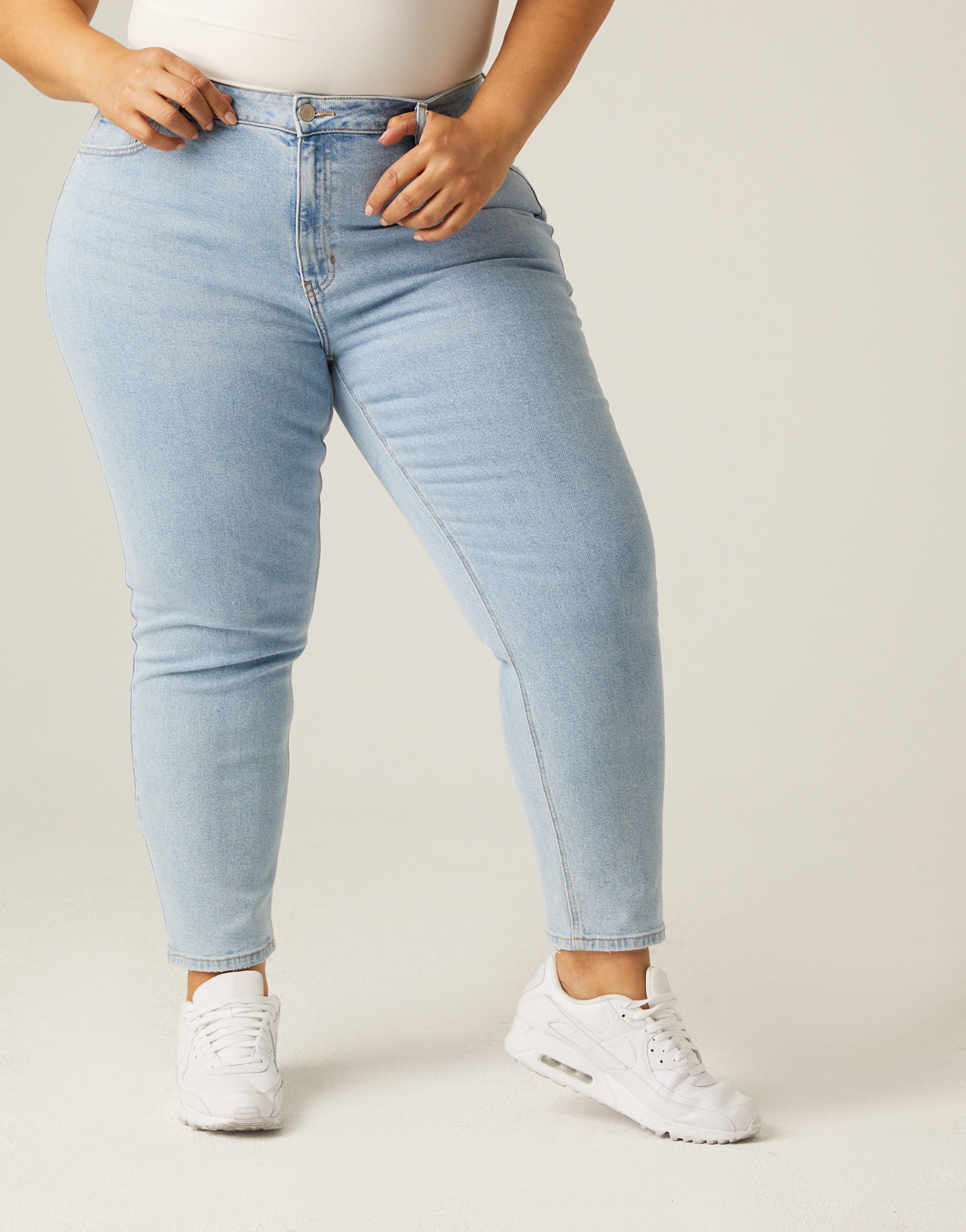 Plus Size High Rise Mom Jeans – 2020AVE