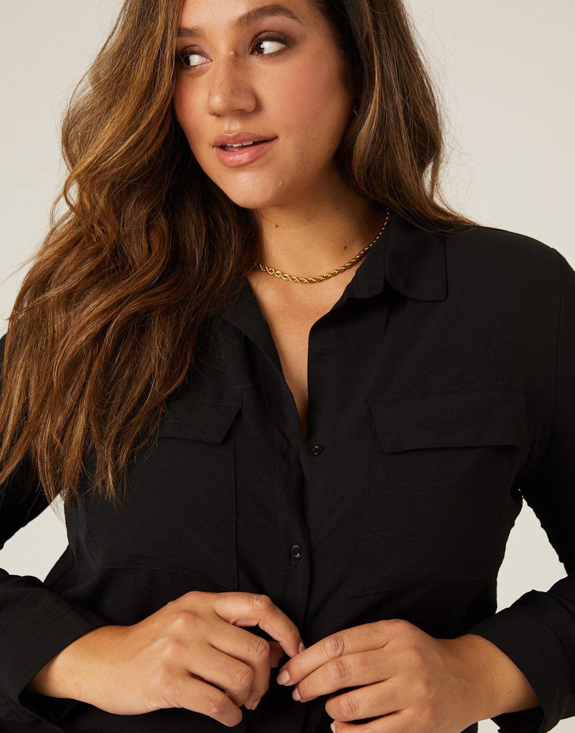 Plus Size Relaxed Button Up Shirt – 2020AVE