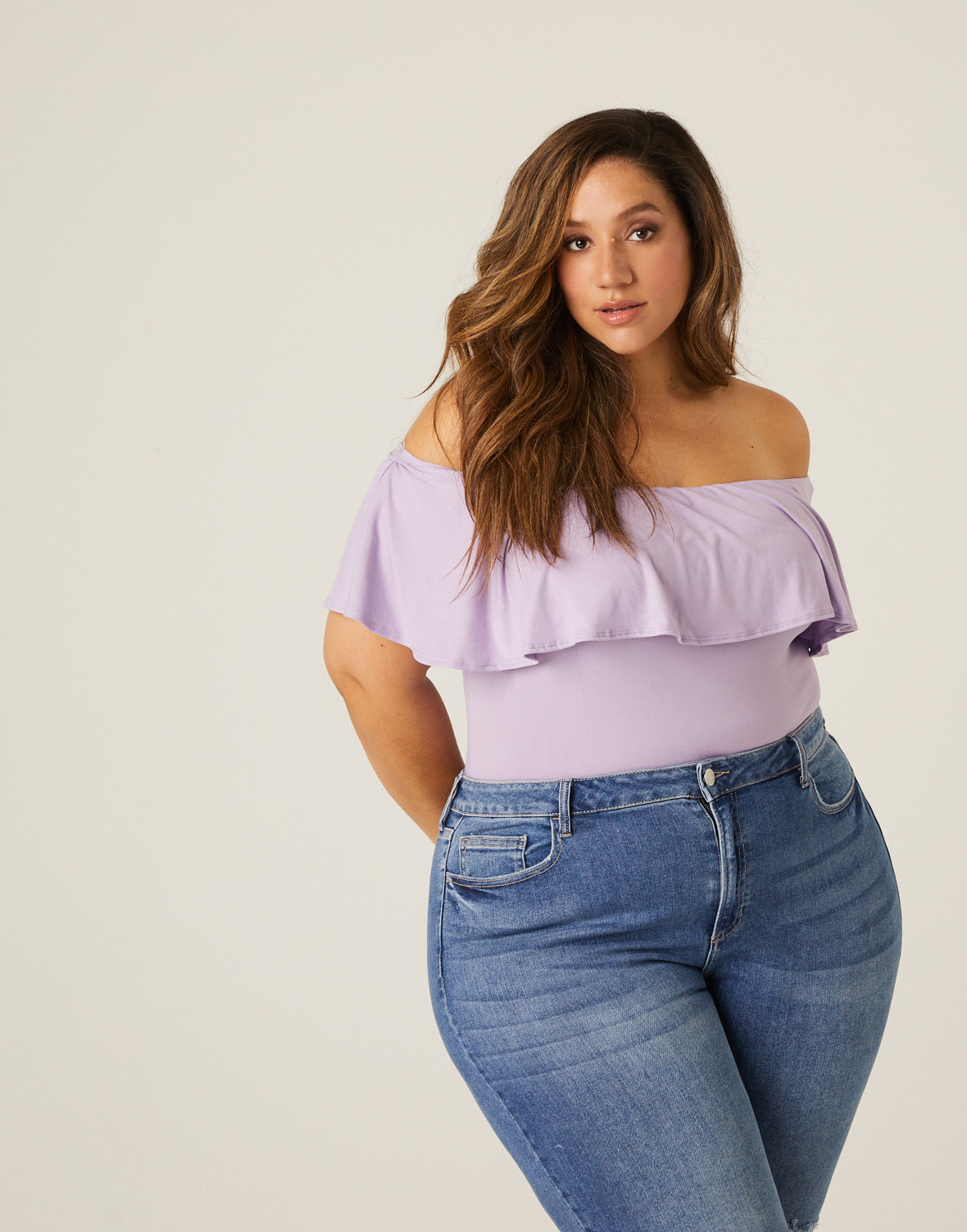 Plus Size Ruffle Bodysuit – 2020AVE
