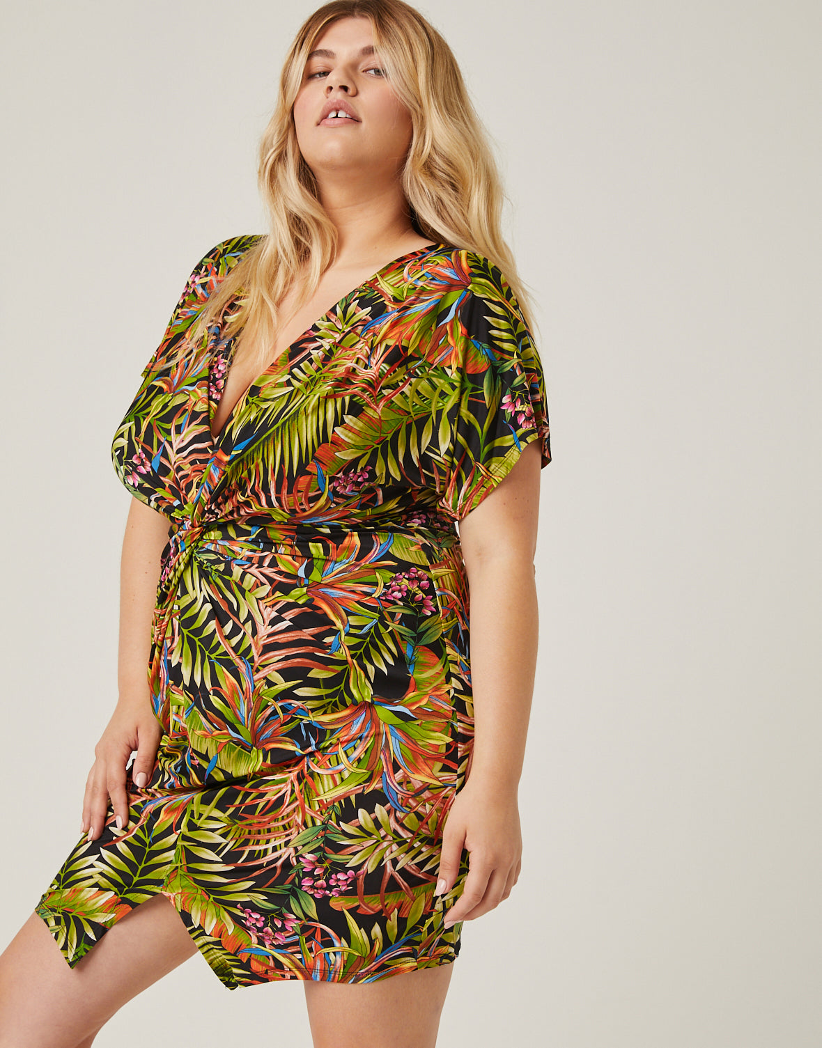 Plus Size Tropical Twist Dress – 2020AVE