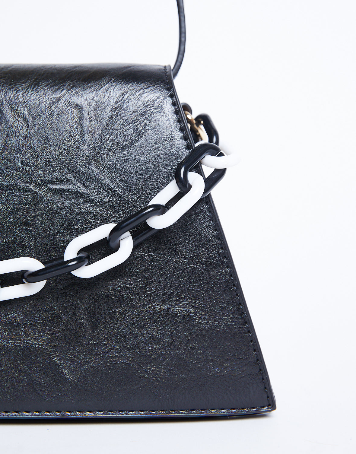 Faux Leather Trapezoid Bag – 2020AVE