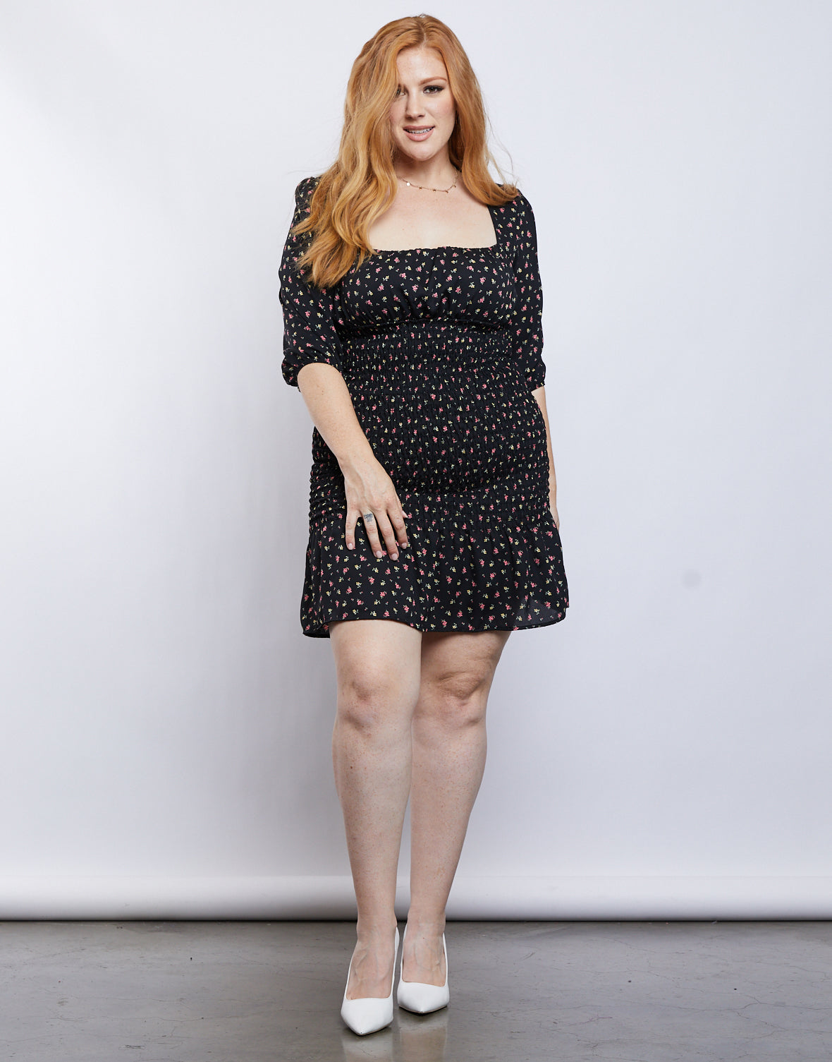 Plus Size Amanda Floral Dress – 2020AVE