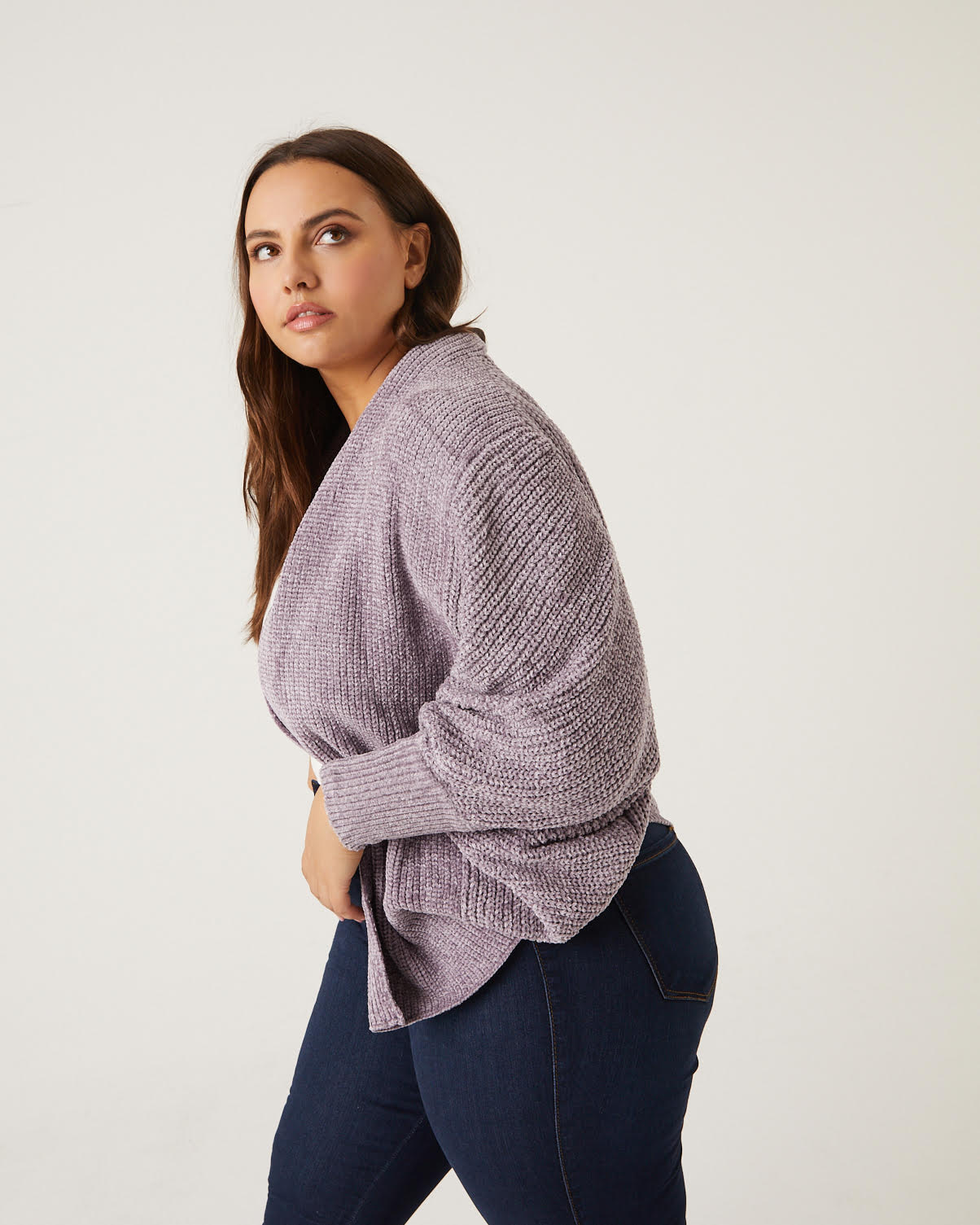 Plus Size Chenille Shrug Cardigan – 2020AVE
