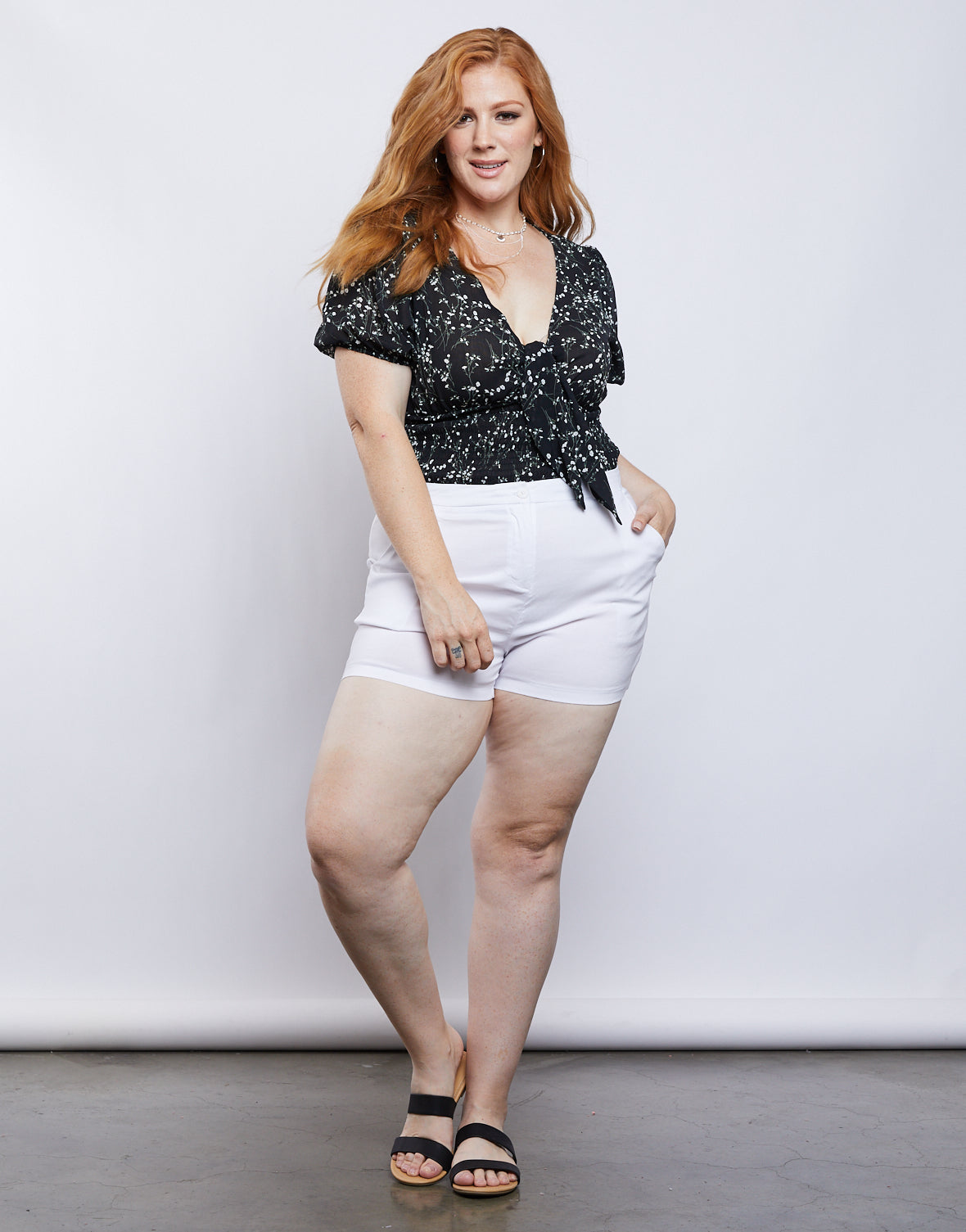 Plus Size Out and About Shorts - Curvy Lounge Shorts - Comfy Shorts ...