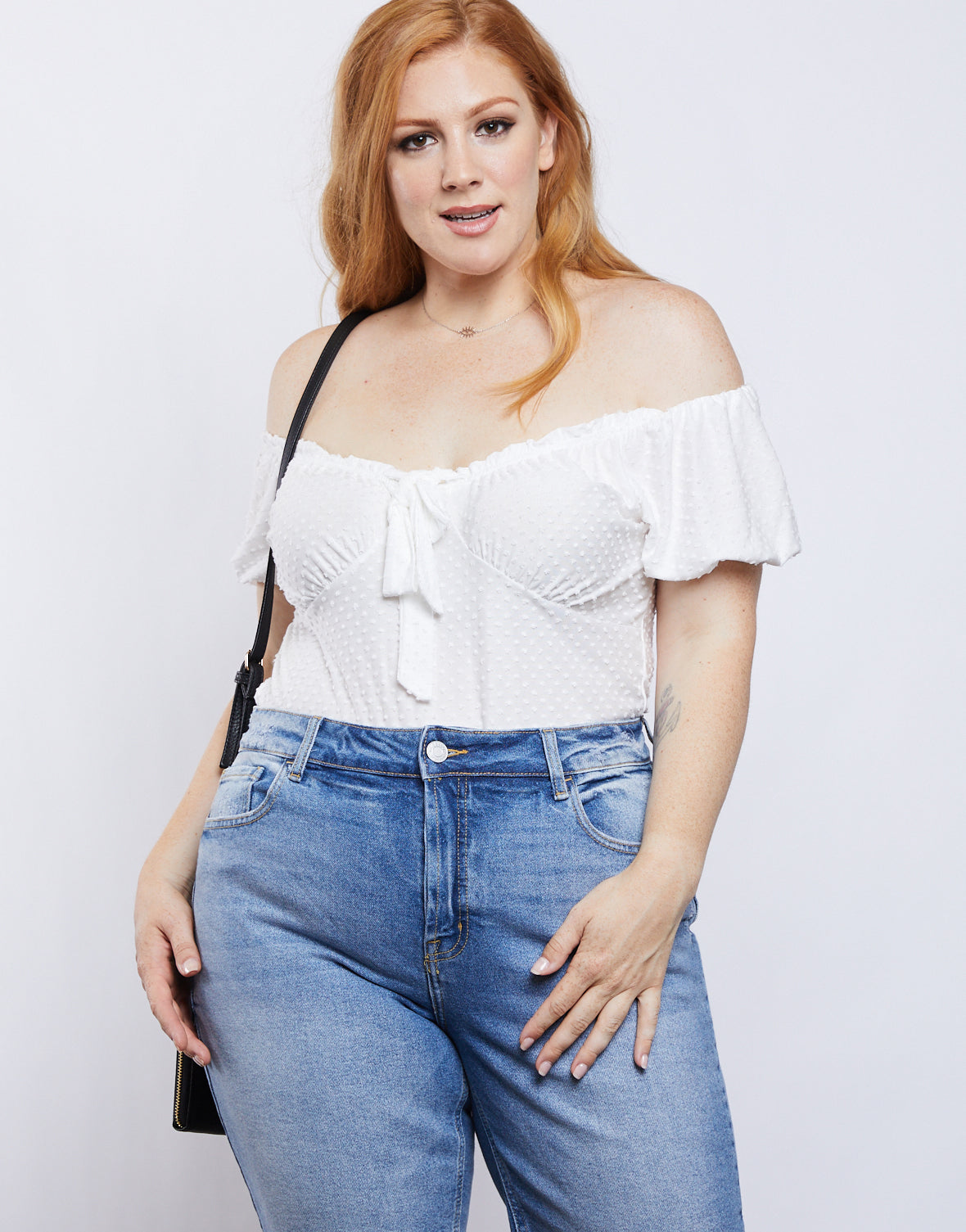 Plus Size Swiss Dot Top – 2020AVE