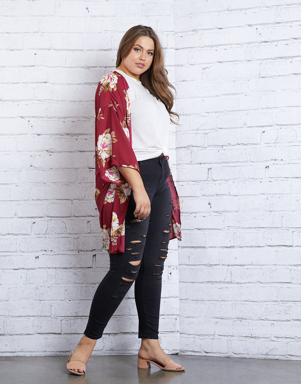 Plus Size Fall Beauty Floral Cardigan – 2020AVE