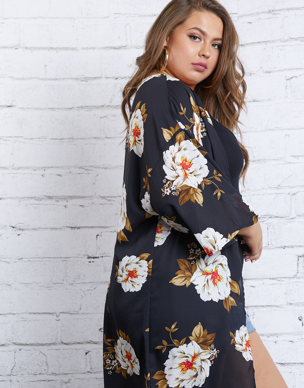 Plus Size Fall Beauty Floral Cardigan – 2020AVE