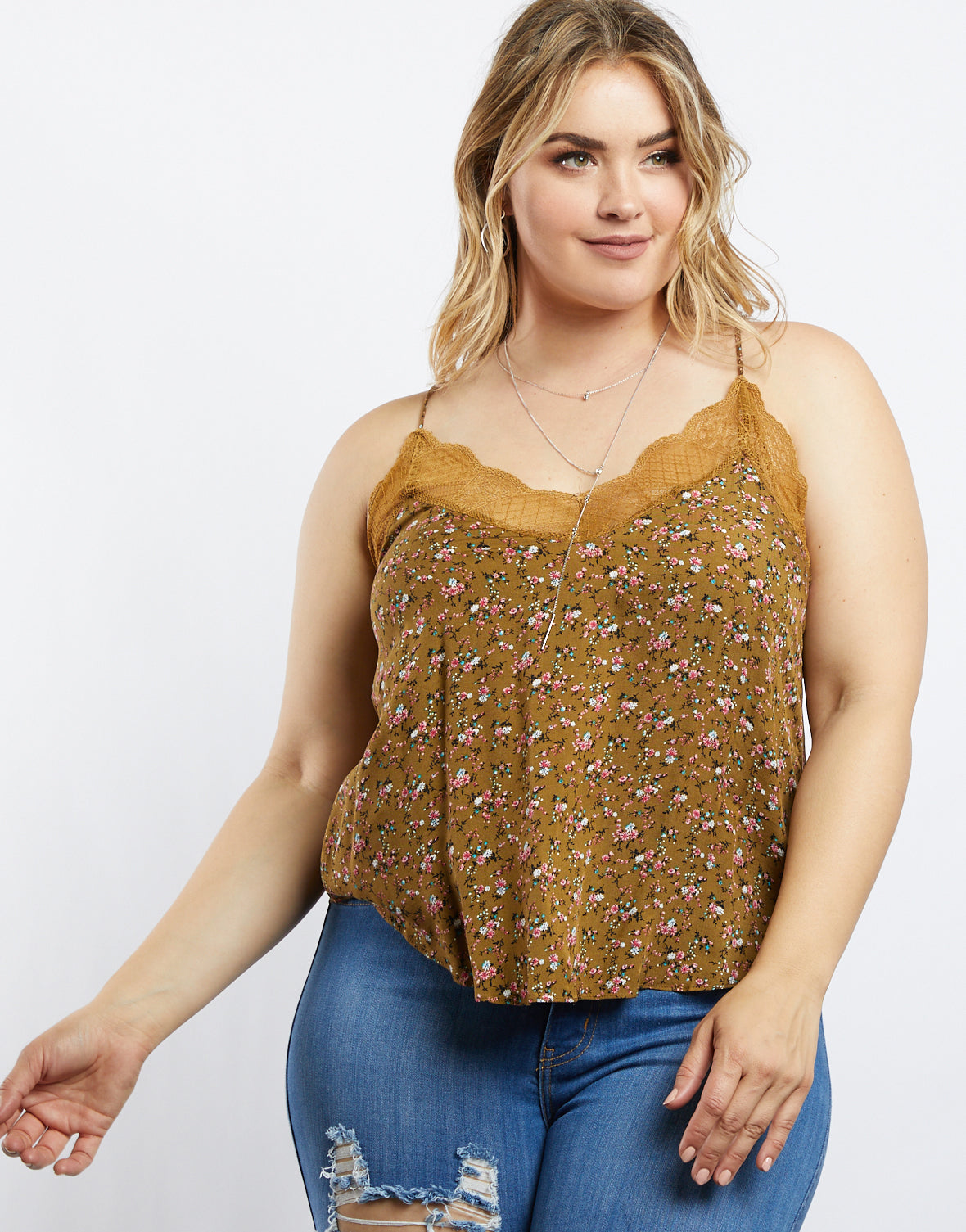 Plus Size Isabella Floral Cami - plus size cami – 2020AVE