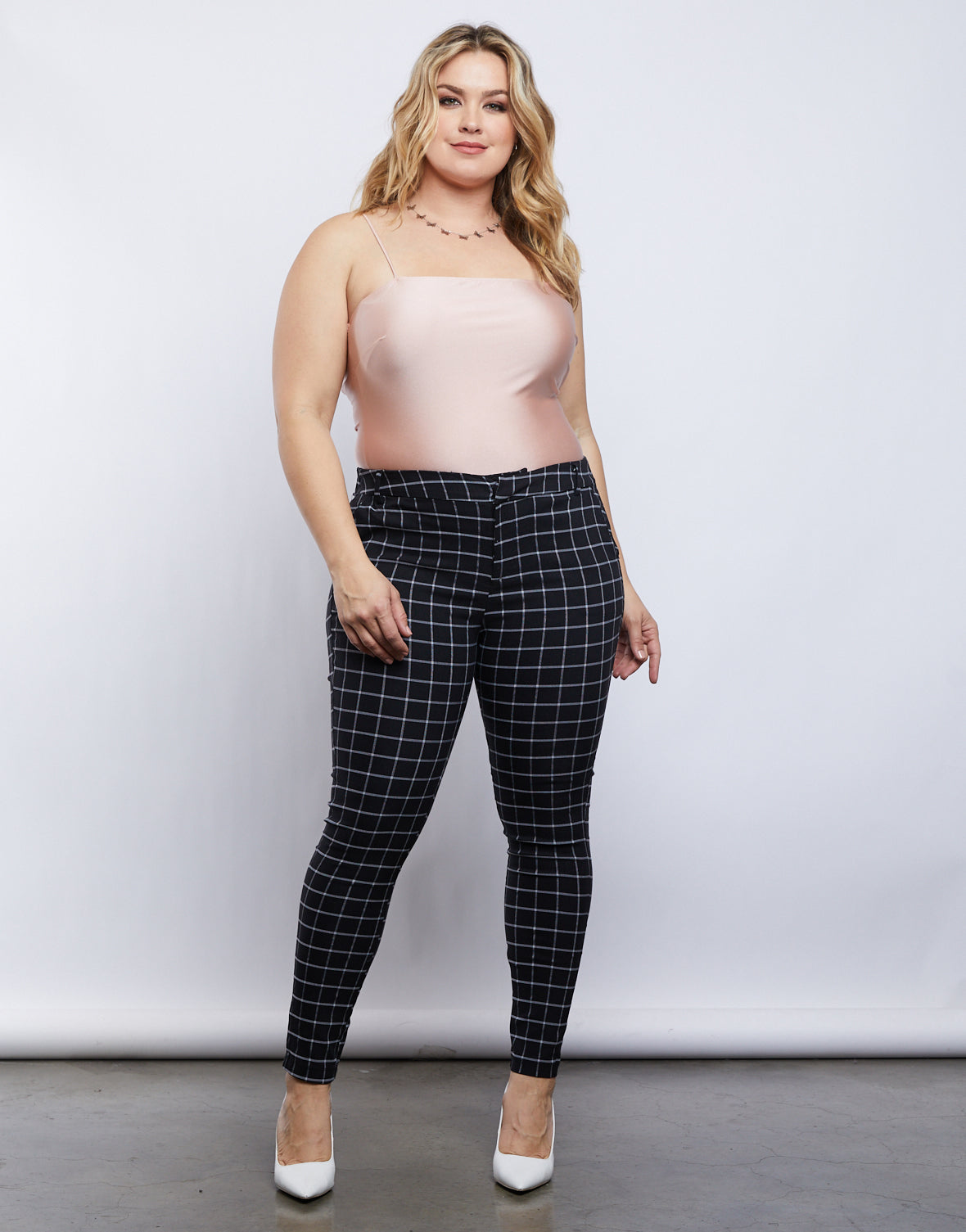 Plus Size Jessie Grid Pants – 2020AVE