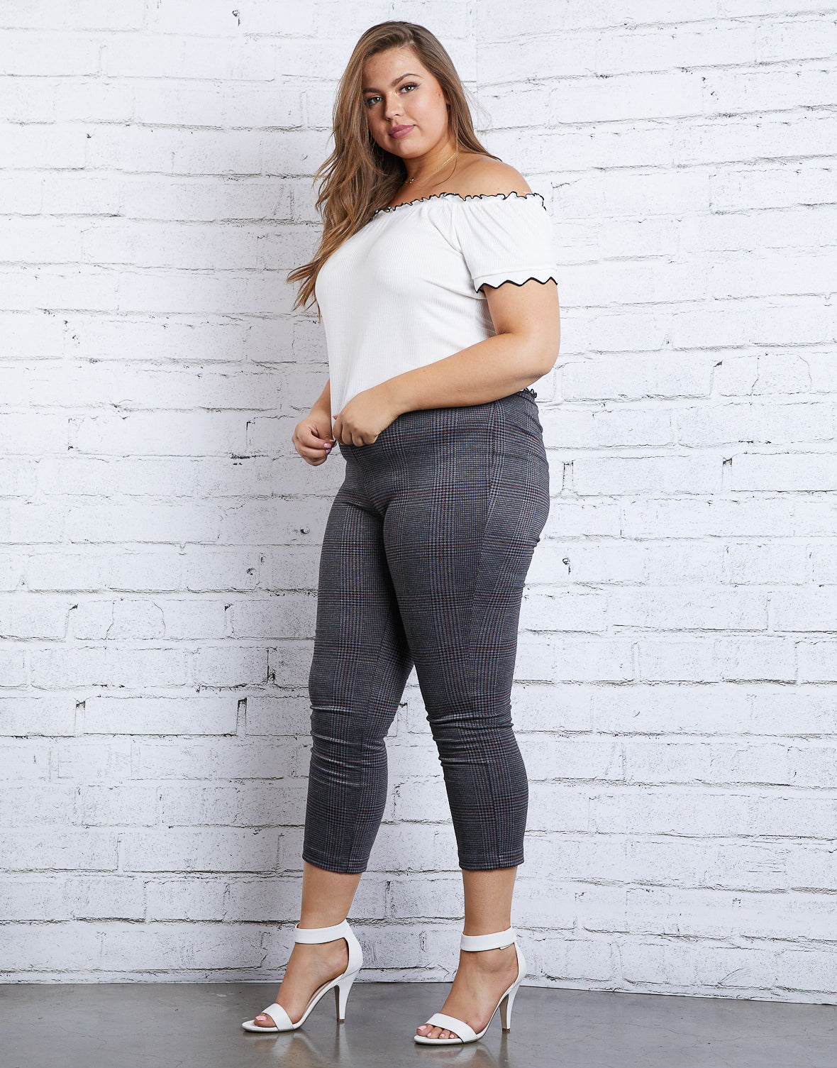 Plus Size Making Waves Off The Shoulder Top – 2020AVE