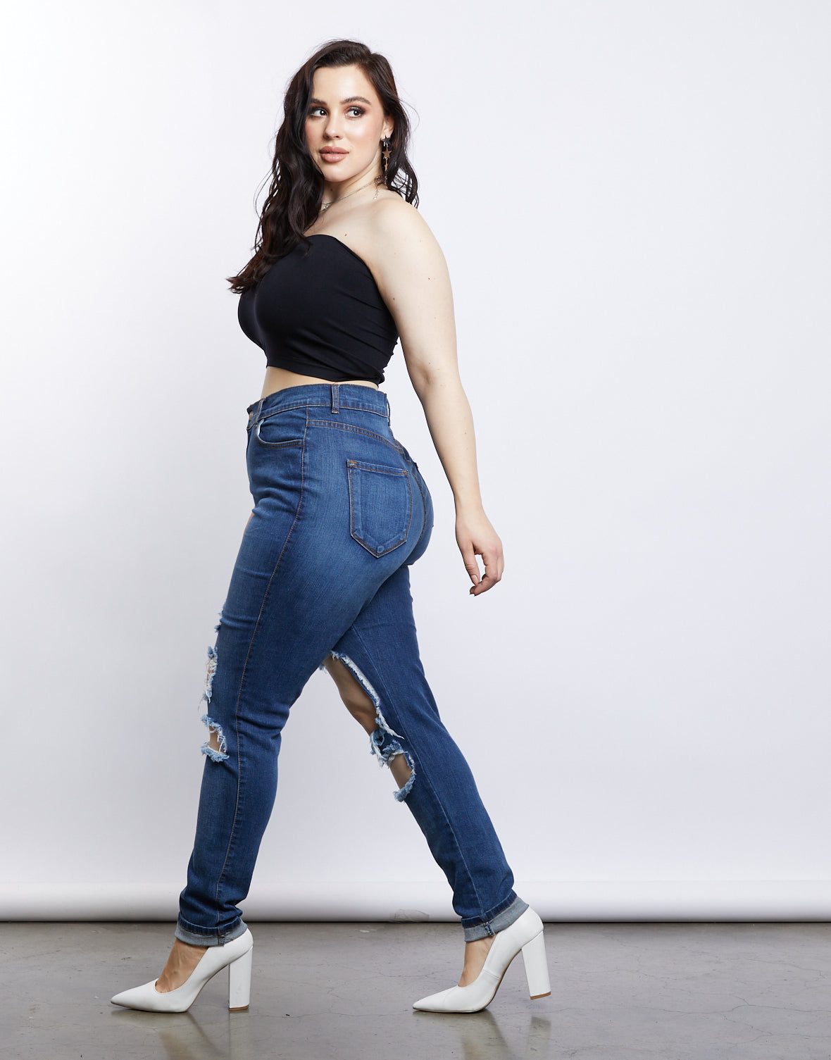 Plus Size Sadie Bandeau Tube Top - plus size strapless tops – 2020AVE