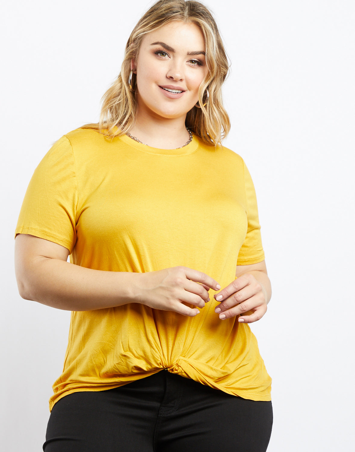 Plus Size Twisted Tee – 2020AVE