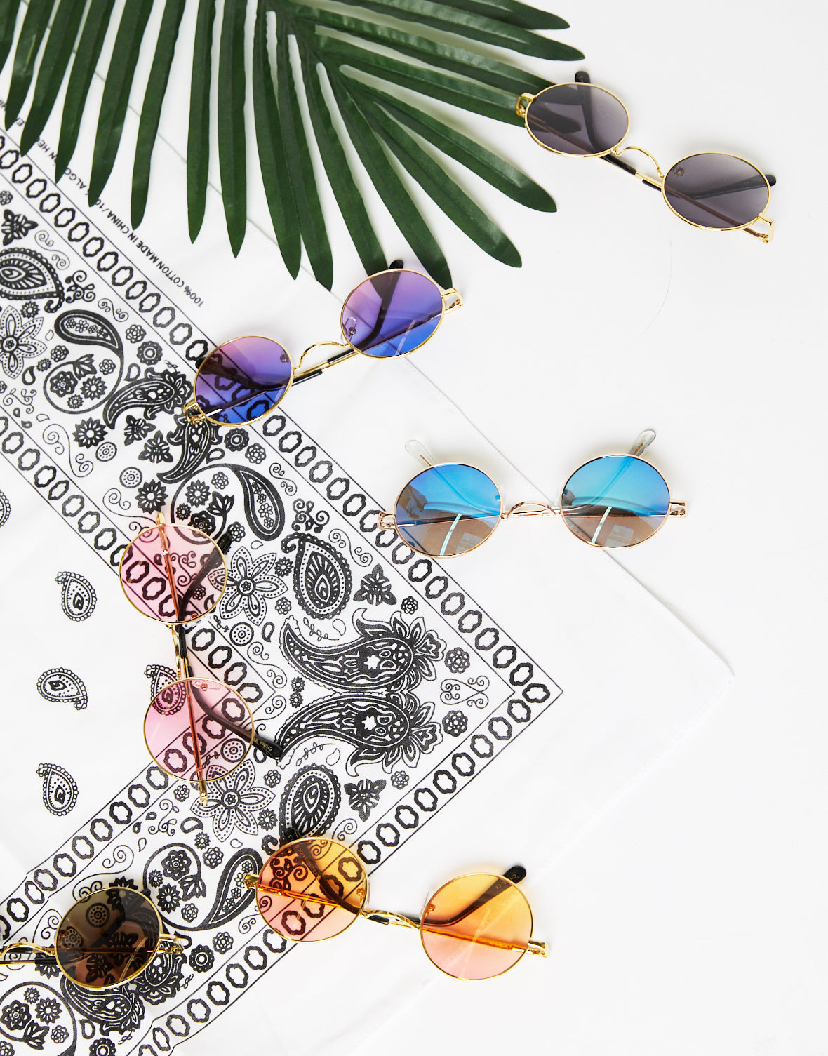 Round Retro Two-Toned Sunglasses - circle sunglasses – 2020AVE