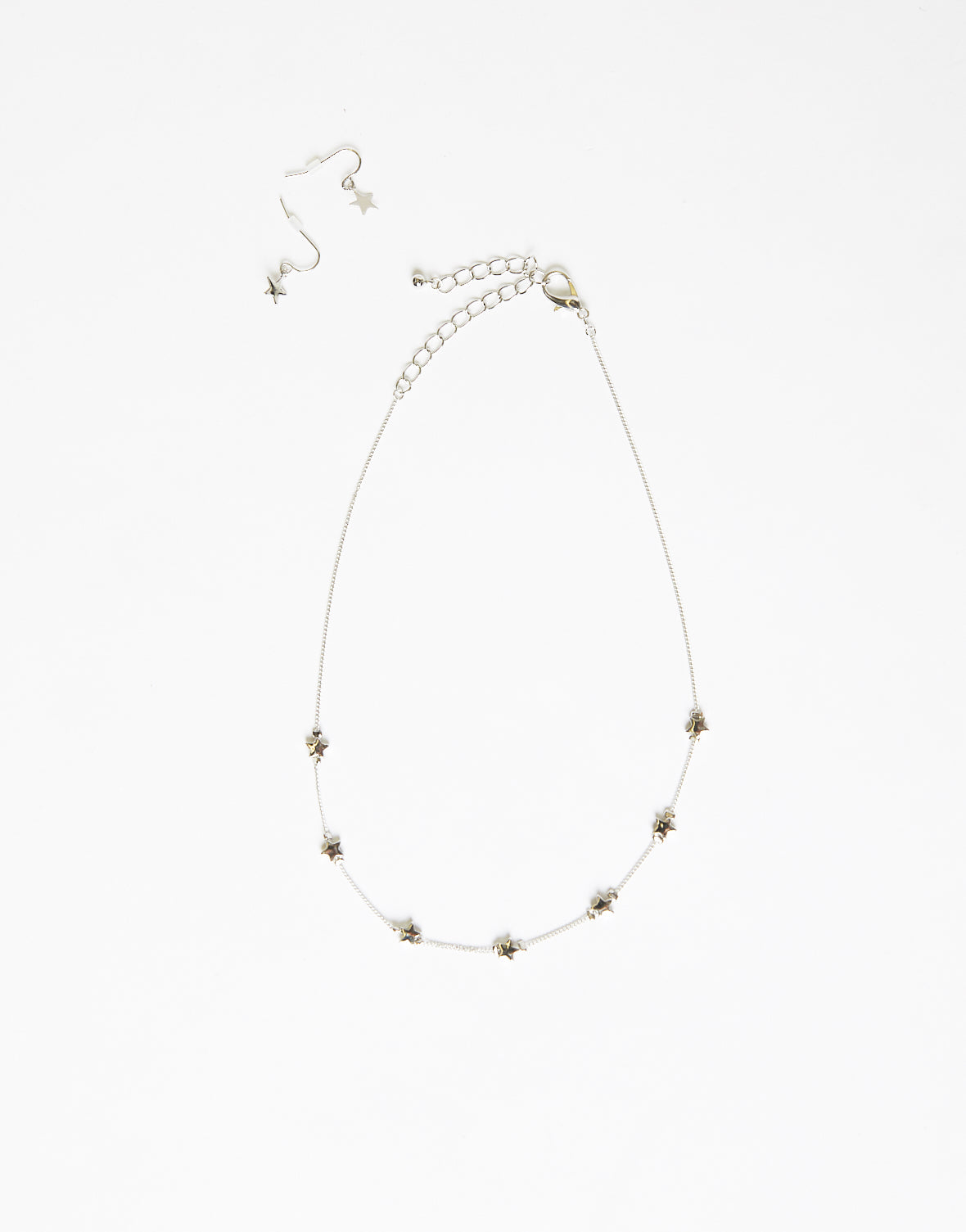 Starlight Necklace And Earrings Set - star necklace silver – 2020AVE